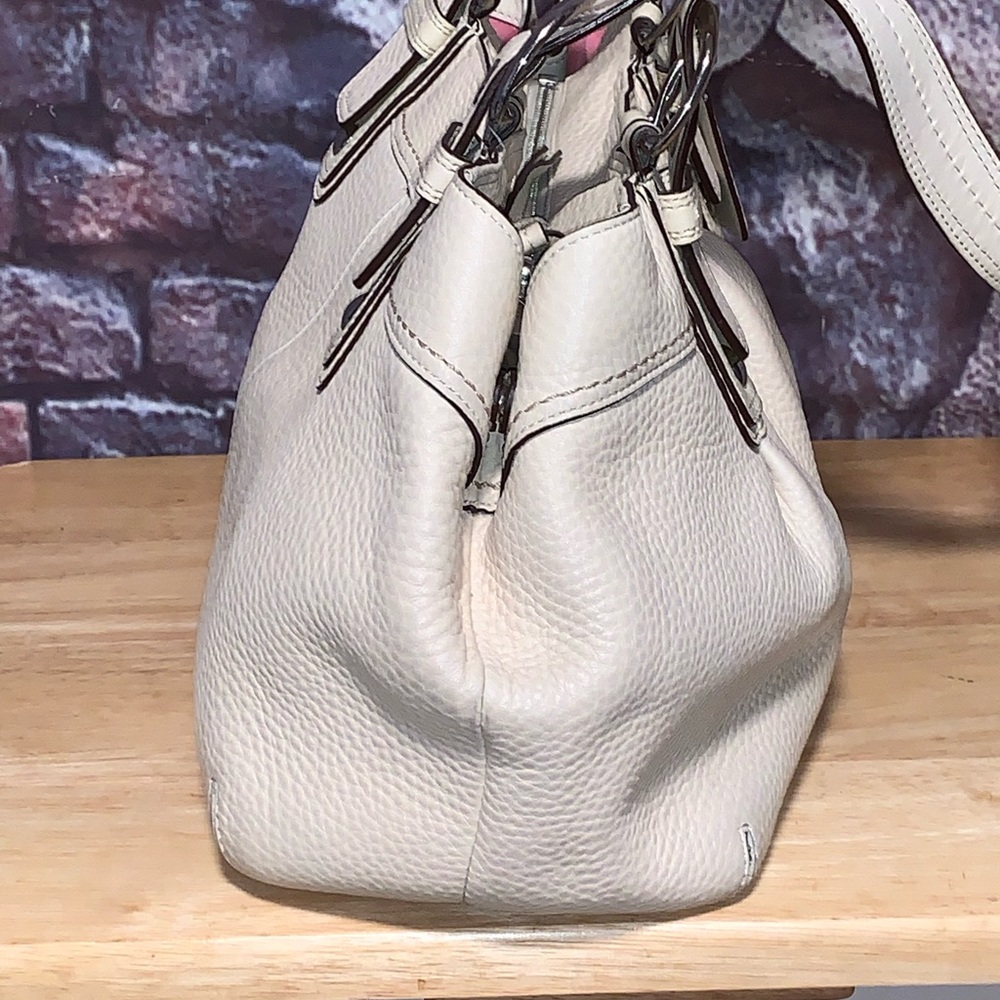 Coach Cream Pebbled Leather Soho Satchel Handbag 13732 - Gem